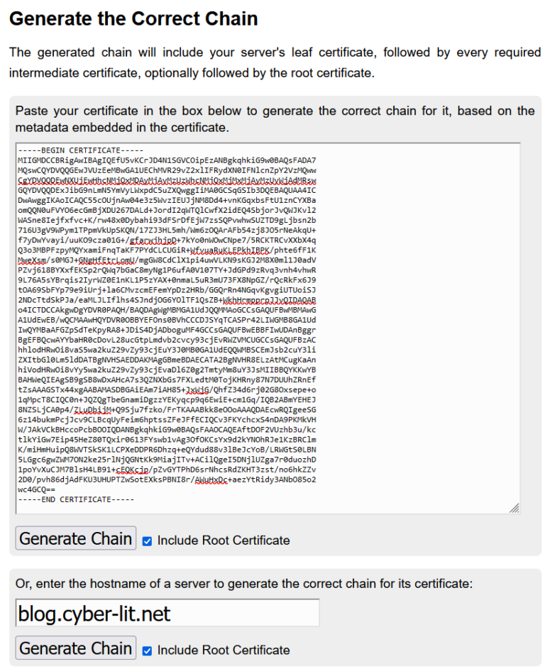 Understanding the SSL/TLS Certificate Chain – Cyber-Lit | Blog